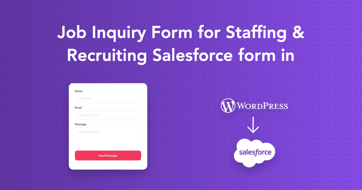 Salesforce Client Hiring Request Form for Staffing & Recruiting Form ...